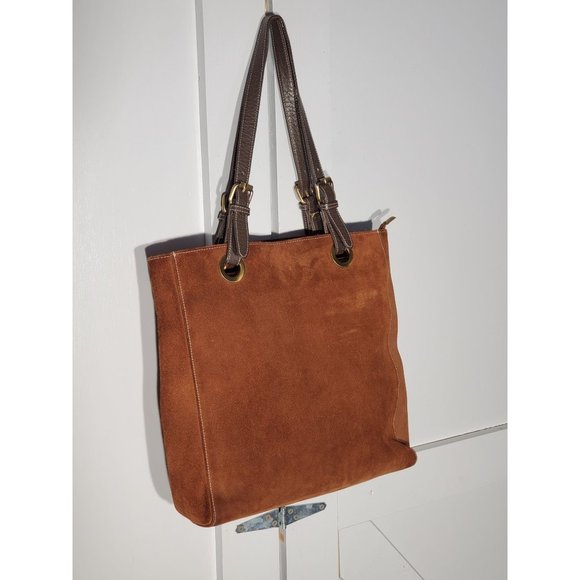 Bags | Unbranded Autentic Suede Purse Color Brown Medium Size Gently ...